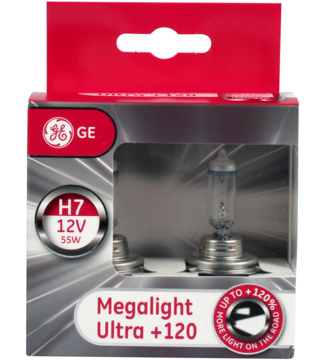 GE H7 Megalight Ultra 120% 2kpl polttimo | Karkkainen.com verkkokauppa