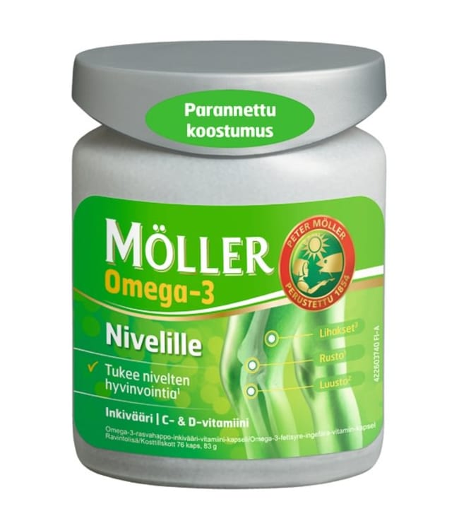 Möller Omega-3 Nivelille 76 kaps. ravintolisä | Karkkainen.com verkkokauppa