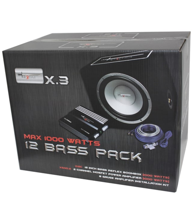 Excalibur X 3 12 Bassopaketti subwoofer Vahvistin Ja Kaapelit excalibur-x-3-12-bassopaketti-subwoofer-vahvistin-ja-kaapelit