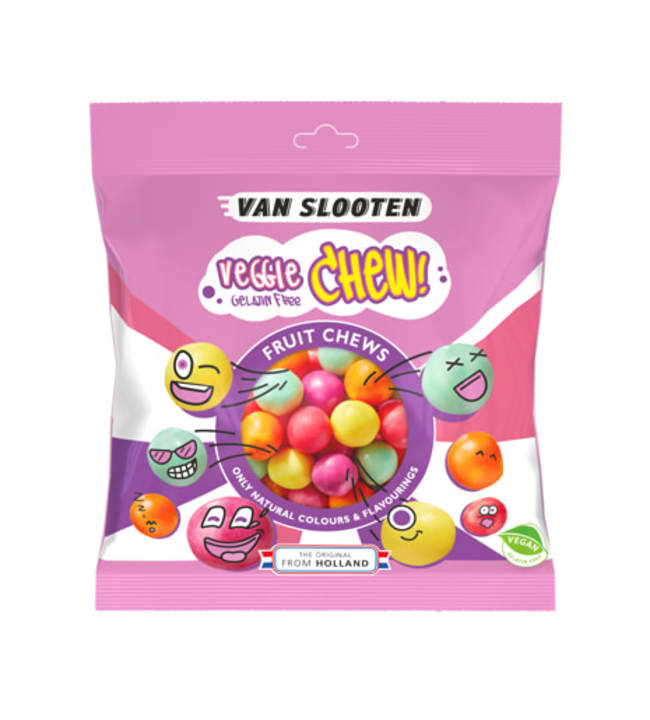 Van Slooten Fruit Chews 180 g karkkipussi | Karkkainen.com verkkokauppa