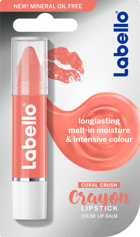 Labello Crayon Coral huulivoide | Karkkainen.com verkkokauppa