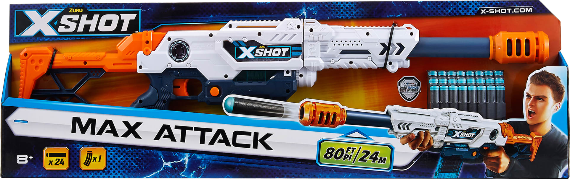 X-Shot Excel Clip Max Attack blaster | Karkkainen.com verkkokauppa