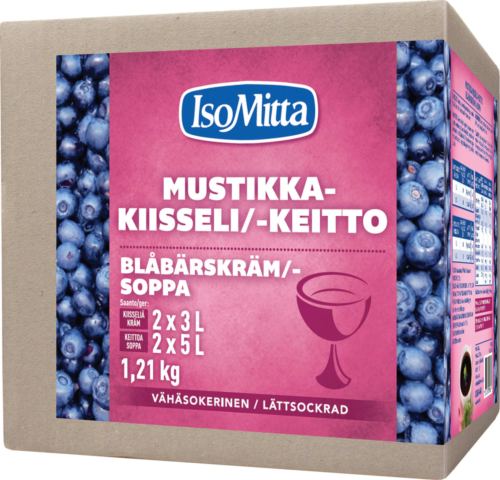 IsoMitta Mustikkakiisseli 2 x 0,605 kg | Karkkainen.com verkkokauppa