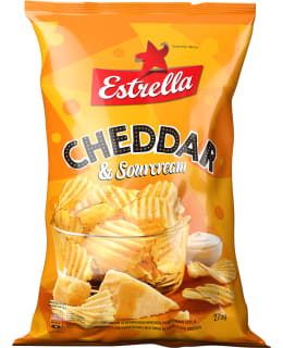 Estrella Cheddar & Sourcream chips 275g | Karkkainen.com verkkokauppa
