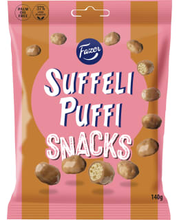 Fazer Suffeli Puffi Snacks 140g karkkipussi | Karkkainen.com verkkokauppa