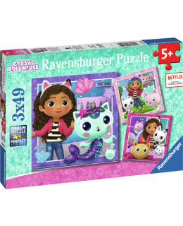 Ravensburger Gabby's Dollhouse 3x49p palapeli | Karkkainen.com verkkokauppa