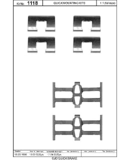 OJD Quick Brake OJD-109-1118 Jarrupalojen asennussarja | Karkkainen.com ...