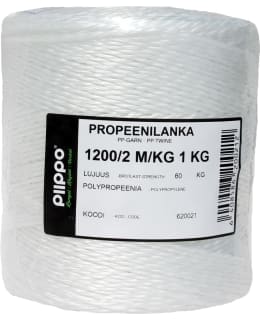 Piippo 1200/2 1kg 600 m Propeenilanka | Karkkainen.com verkkokauppa