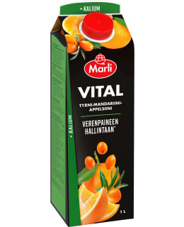 Marli Vital 1l tyrnimarja-mandariini-appelsiini mehujuoma | Karkkainen ...