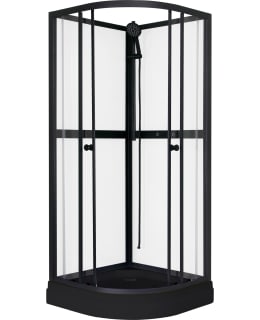 Sunwind Aurora Round Black - 90 x 90 x 195 cm suihkukaappi | Karkkainen.com verkkokauppa