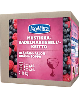 IsoMitta 2 x 1,08 kg mustikka-vadelmakiisseliaines | Karkkainen.com ...