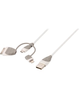 Bandridge BBM39410W10 USB A Uros - Micro B-Uros 1.00 m Synkronointi- ja ...