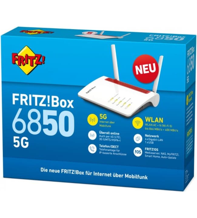 AVM FRITZ!Box 6850 5G reititin | Karkkainen.com verkkokauppa
