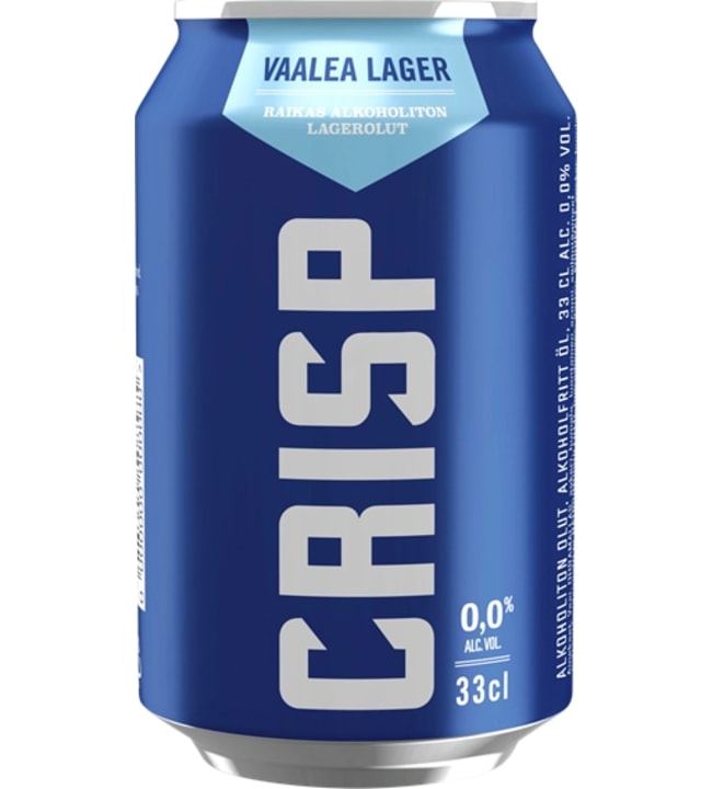 Crisp Vaalea Lager 0,33 l alkoholiton olut | Karkkainen.com verkkokauppa