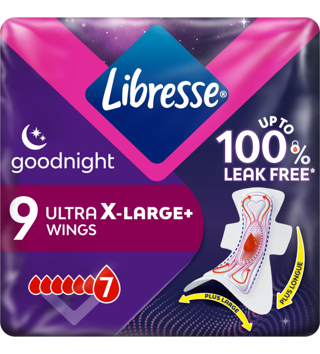 Libresse Ultra Night Extra Wing 9 kpl terveysside | Karkkainen.com ...