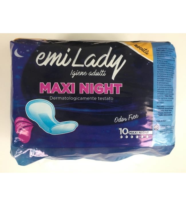 Emi Lady Maxi Night 10 kpl yöside | Karkkainen.com verkkokauppa
