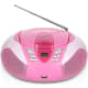 Lenco SCD-37 USB Pink kannettava FM Radio | Karkkainen.com verkkokauppa