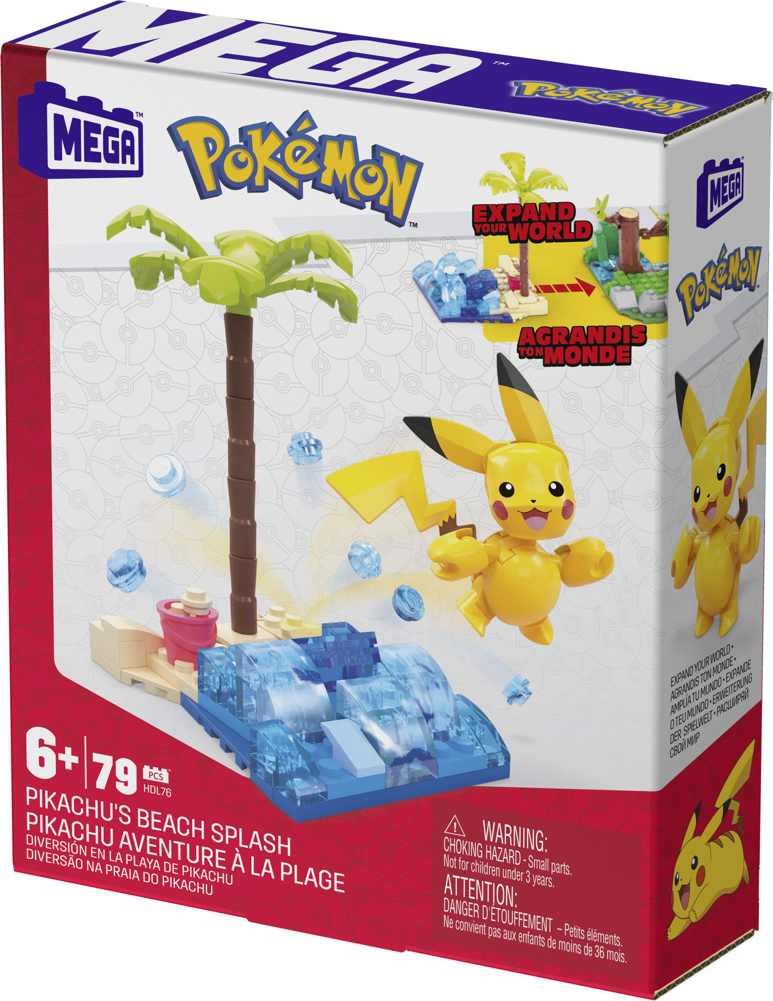 Mega Bloks Pokemon Builder Pikachu's Beach Splash rakennussarja ...