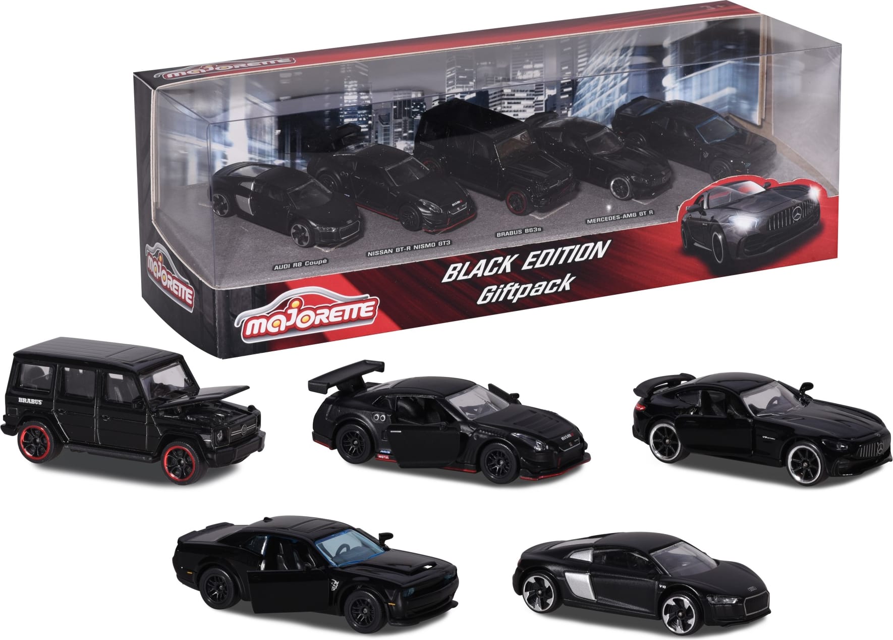 Majorette Black Edition Giftpack 5-pack pikkuauto | Karkkainen.com ...