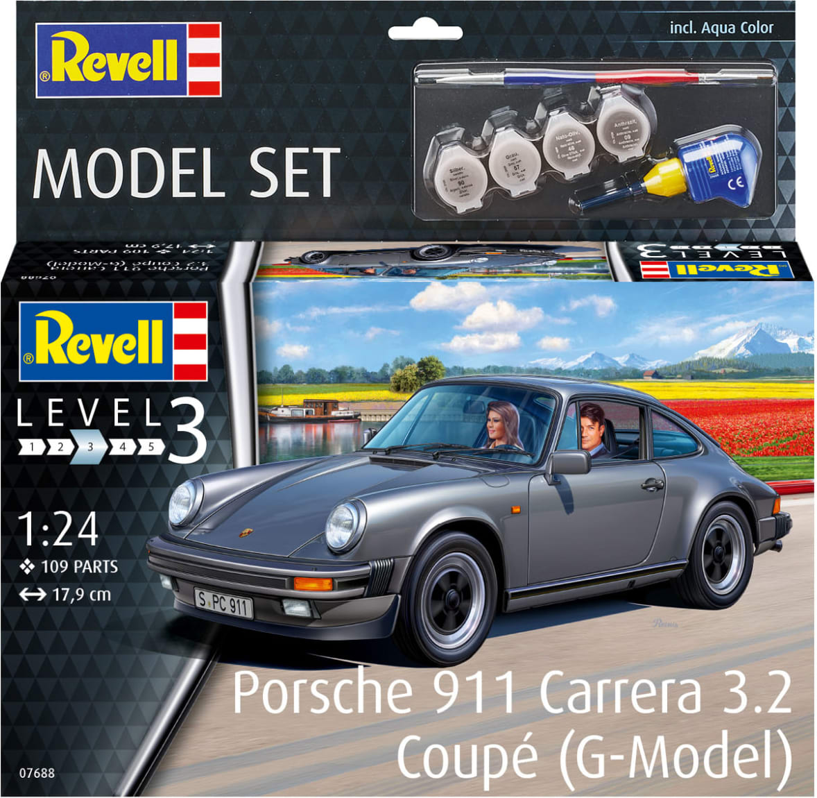 Revell Model Set Porsche 911 Carrera 3.2 Coupé (G-Model) pienoismalli ...