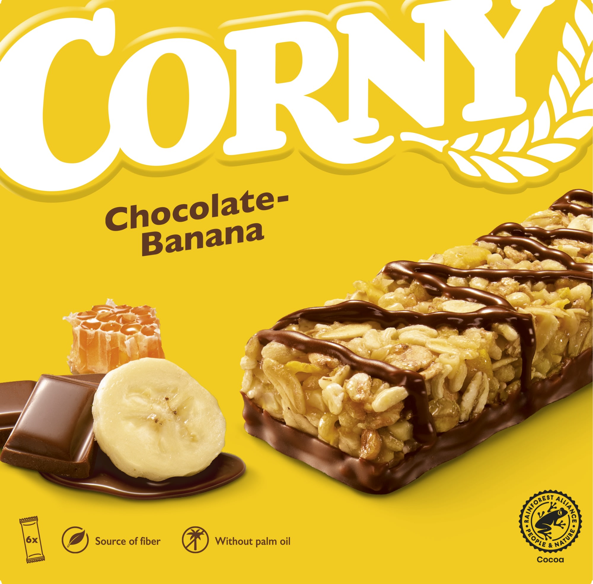 Corny 6x25g suklaa banaani välipalapatukka | Karkkainen.com verkkokauppa