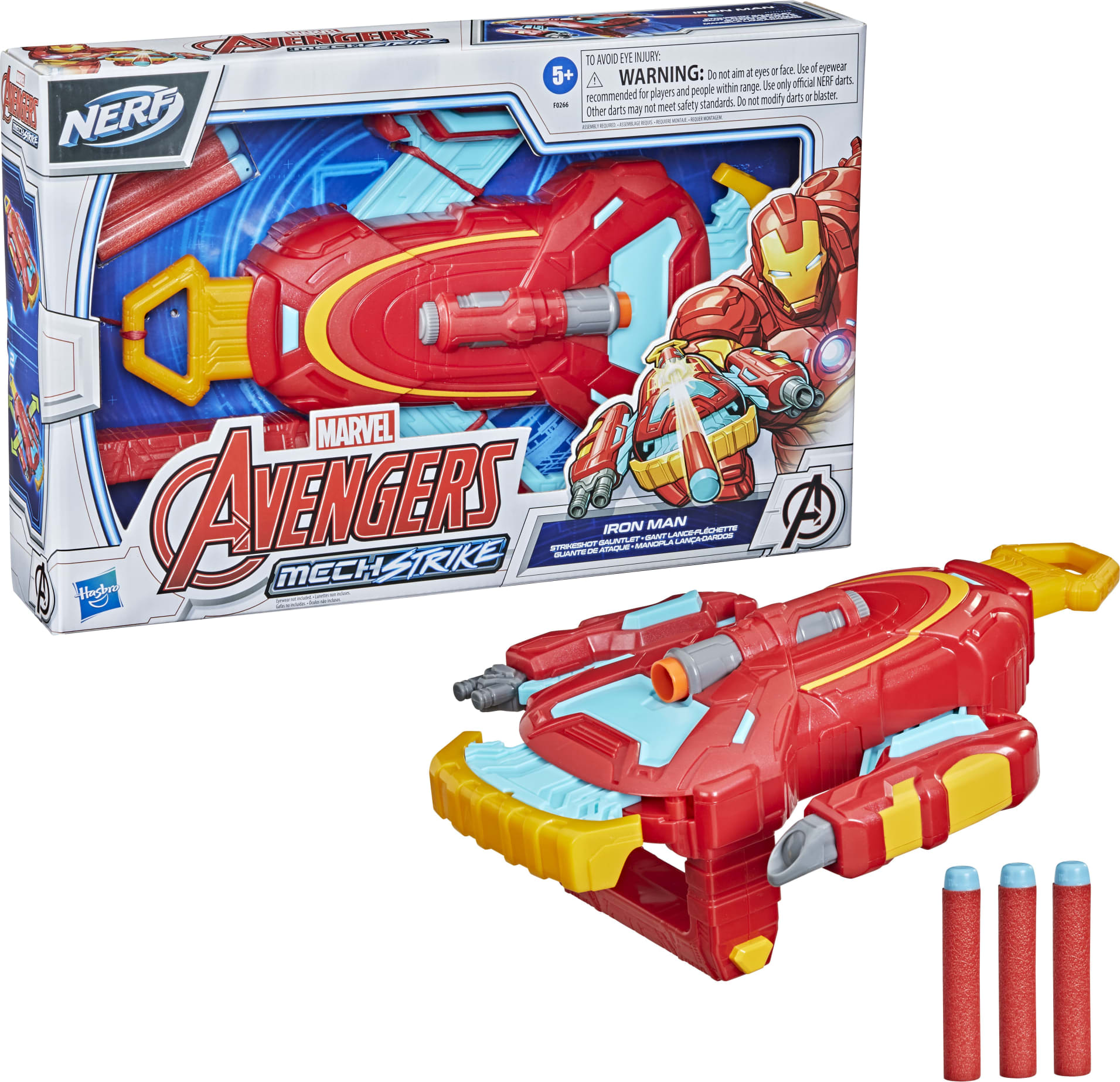 Nerf Marvel Avengers Iron Man Mech Strike hansikas | Karkkainen.com ...