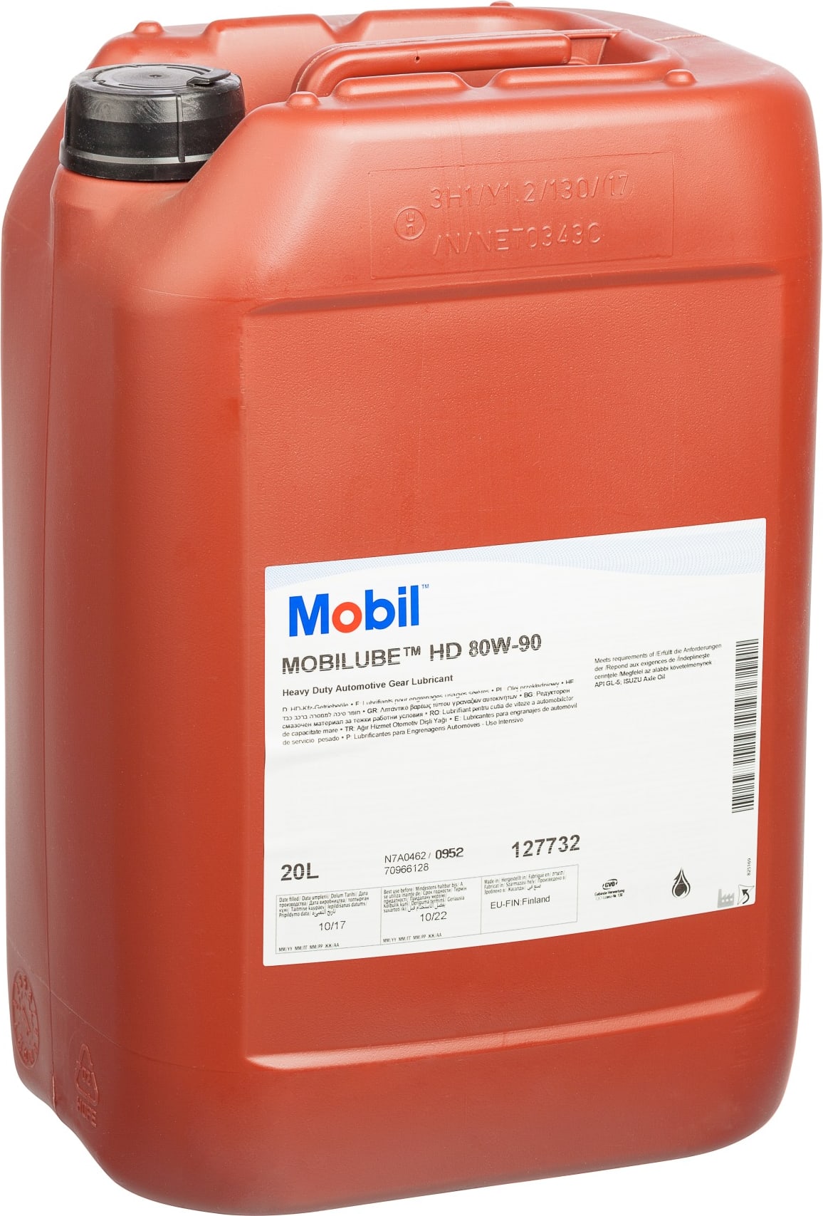 Mobil Mobilube HD GL-5 80W-90 20L vaihteistoöljy | Karkkainen.com ...