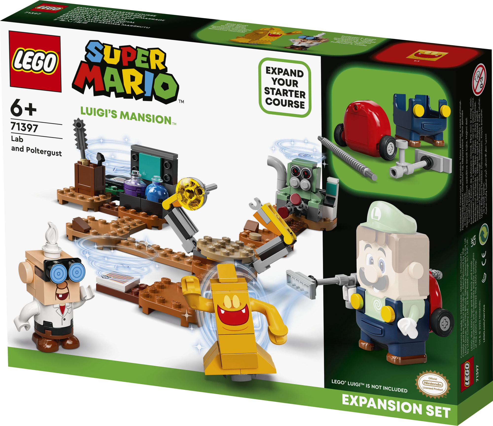 LEGO Super Mario 71397 Luigi’s Mansion: Labra + Poltergust ...