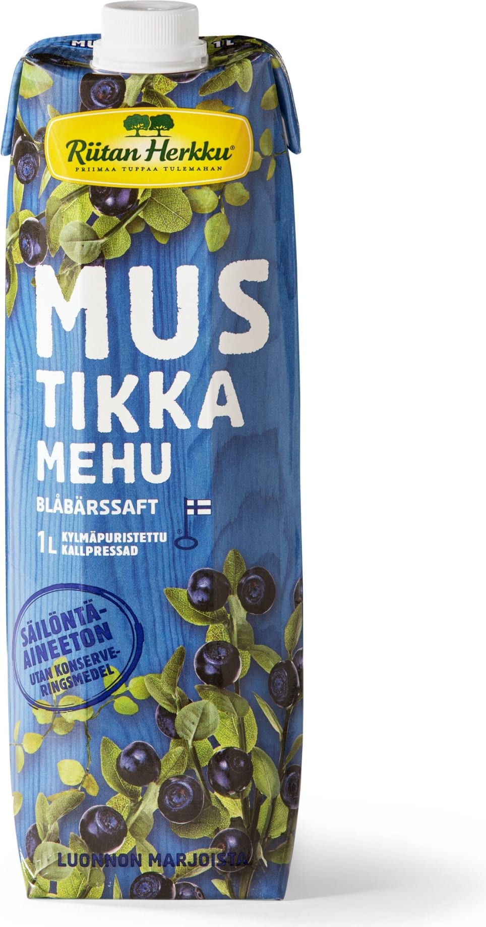 Riitan Herkku 1l mustikkamehu | Karkkainen.com verkkokauppa