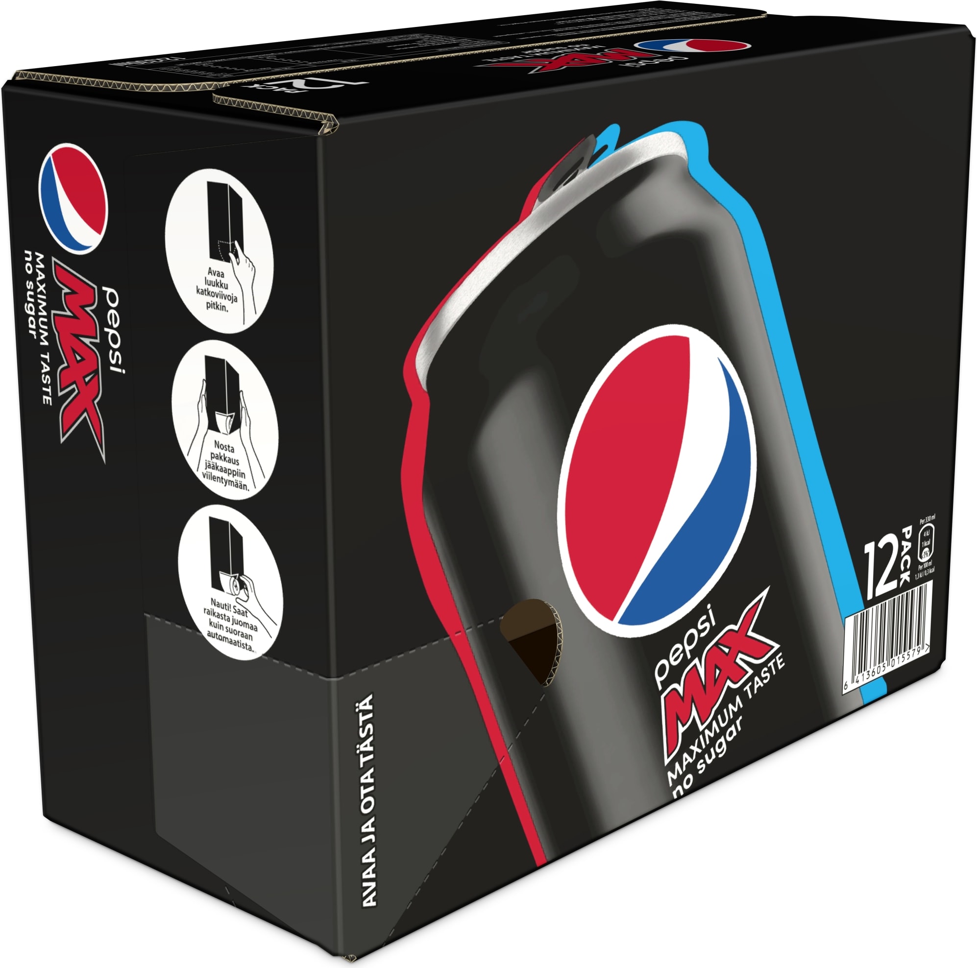 Pepsi Max 0,33 12-pack virvoitusjuoma | Karkkainen.com verkkokauppa