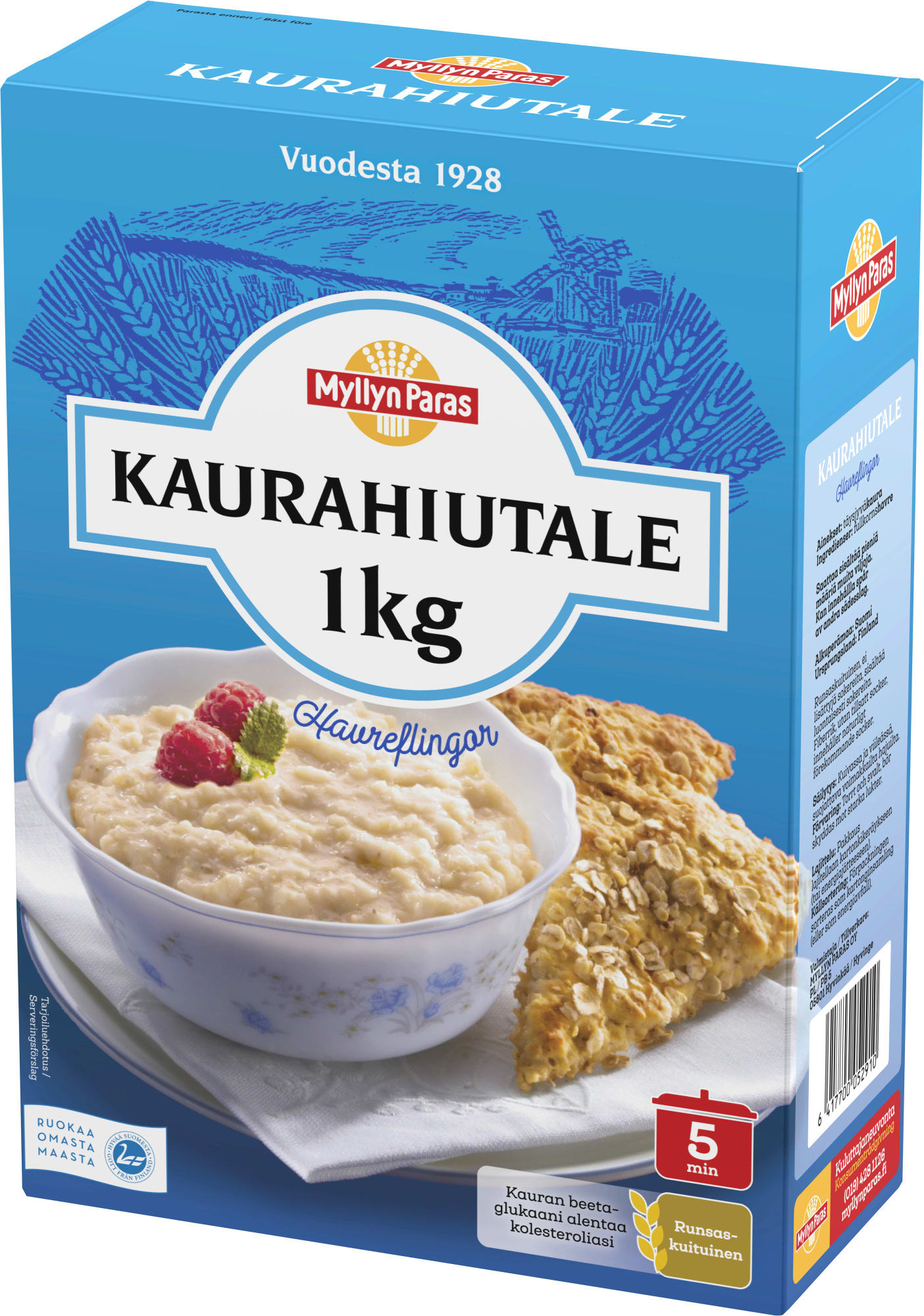 Myllyn Paras 1kg kaurahiutale | Karkkainen.com verkkokauppa