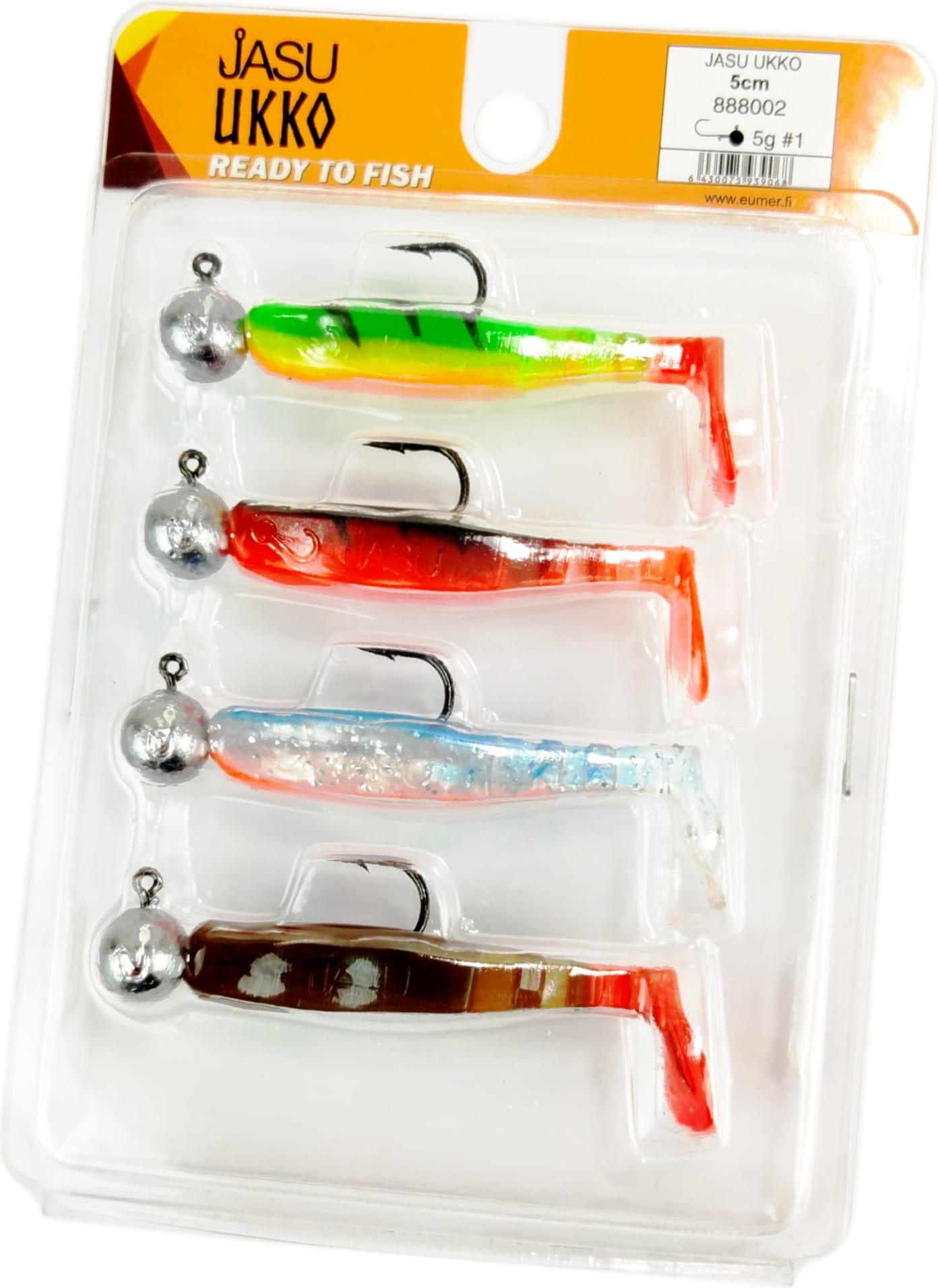 Jasu Ukko 5 cm jigit 4 kpl + jigipäät 4 kpl jigisetti | Karkkainen.com ...
