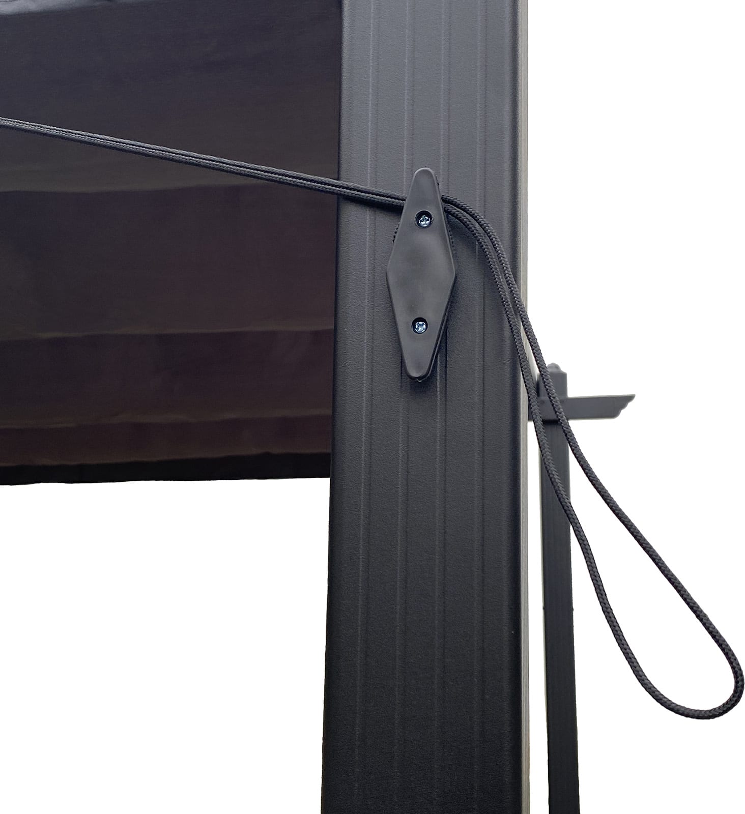 Green Land pergola, 3x3m, musta/harmaa | Karkkainen.com verkkokauppa