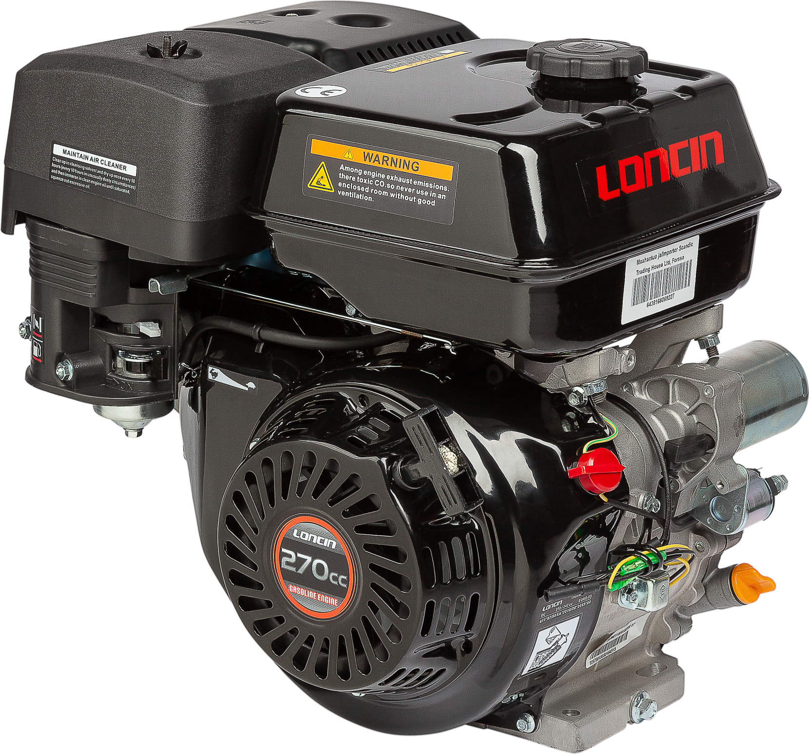 Loncin 270cc 9,0hp bensa moottori | Karkkainen.com verkkokauppa