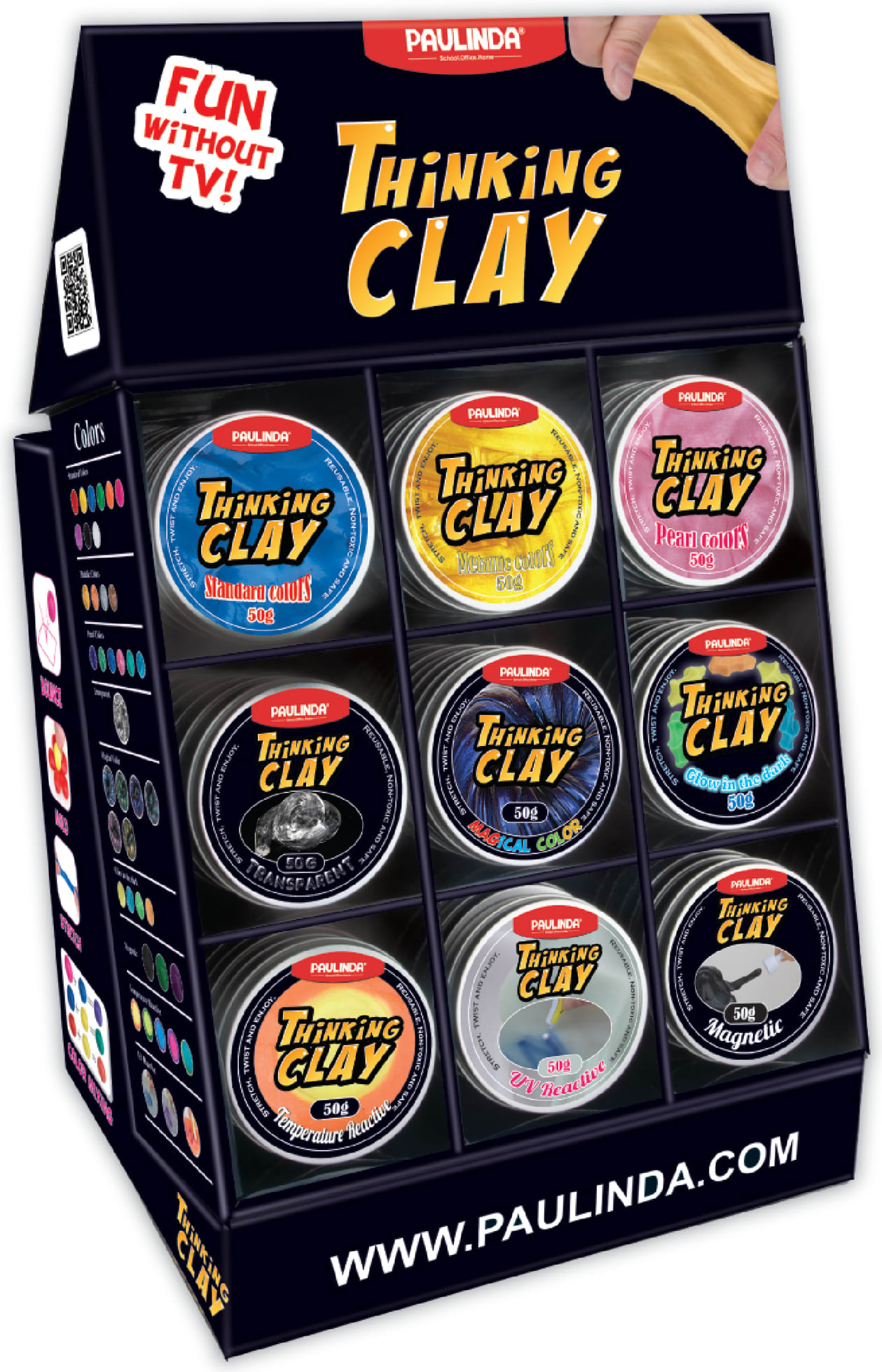 Thinking Clay 170910 slime display | Karkkainen.com verkkokauppa