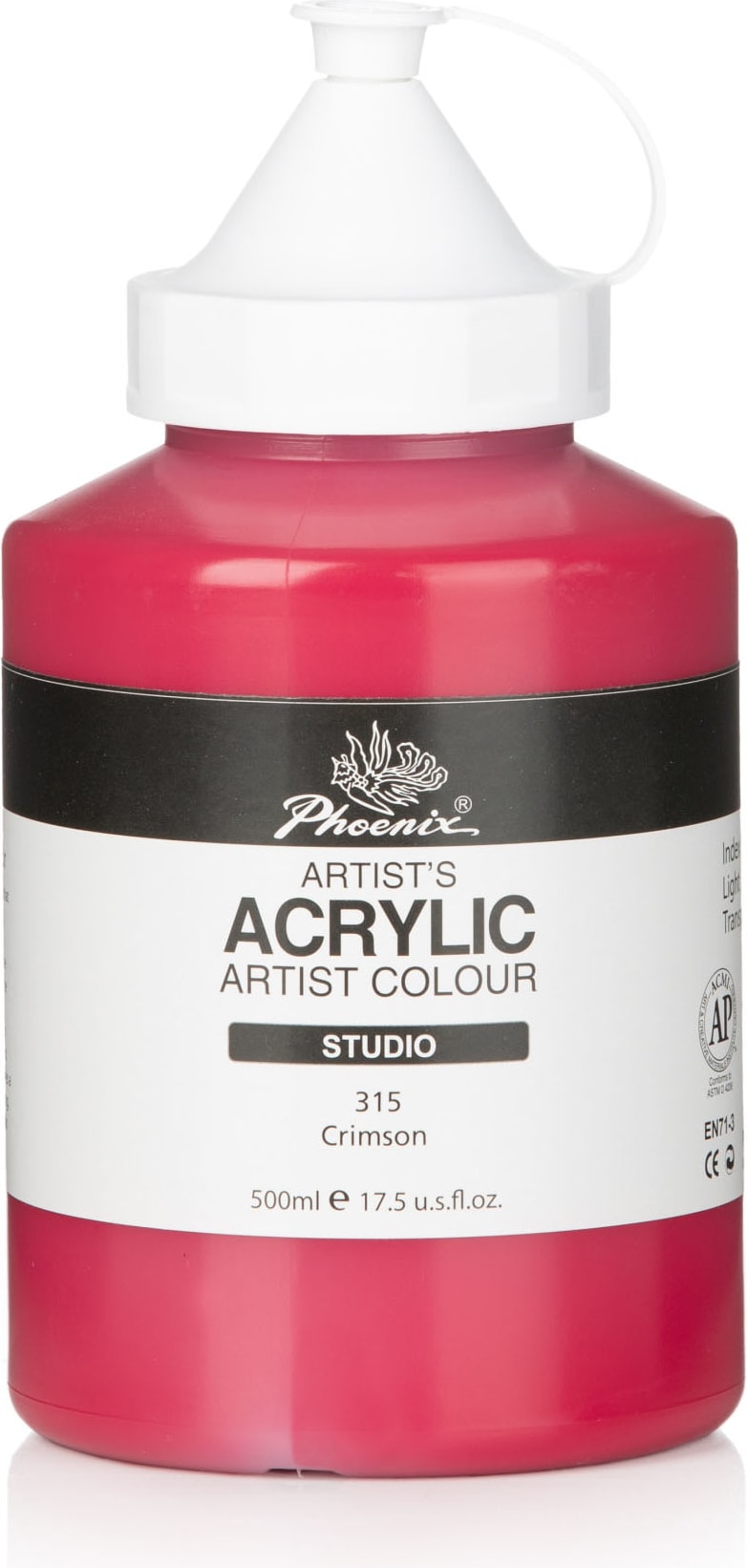 Phoenix Artist Studio 500ml akryylimaali | Karkkainen.com verkkokauppa