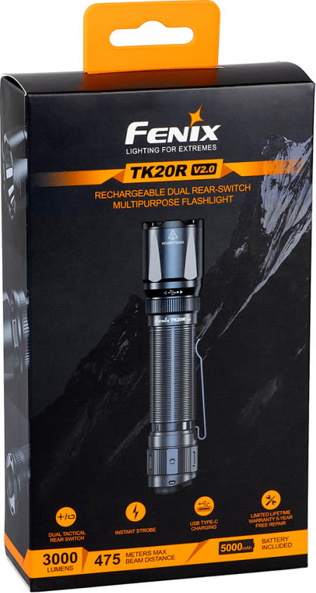 Fenix TK20R V2.0 3000 lm Taskulamppu | Karkkainen.com verkkokauppa