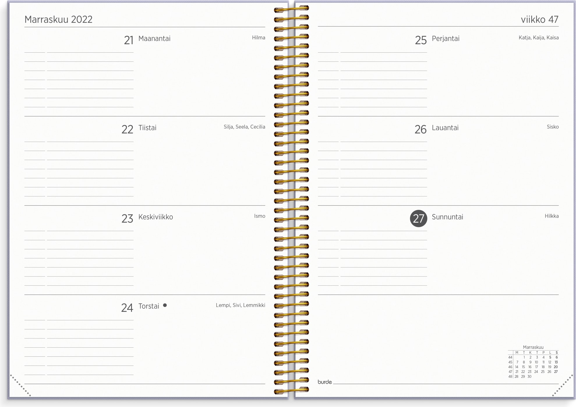 Burde Organizer & Notes 2022-2023 lukuvuosikalenteri | Karkkainen.com ... Burde Organizer & Notes 2022-2023 lukuvuosikalenteri | Karkkainen.com ...