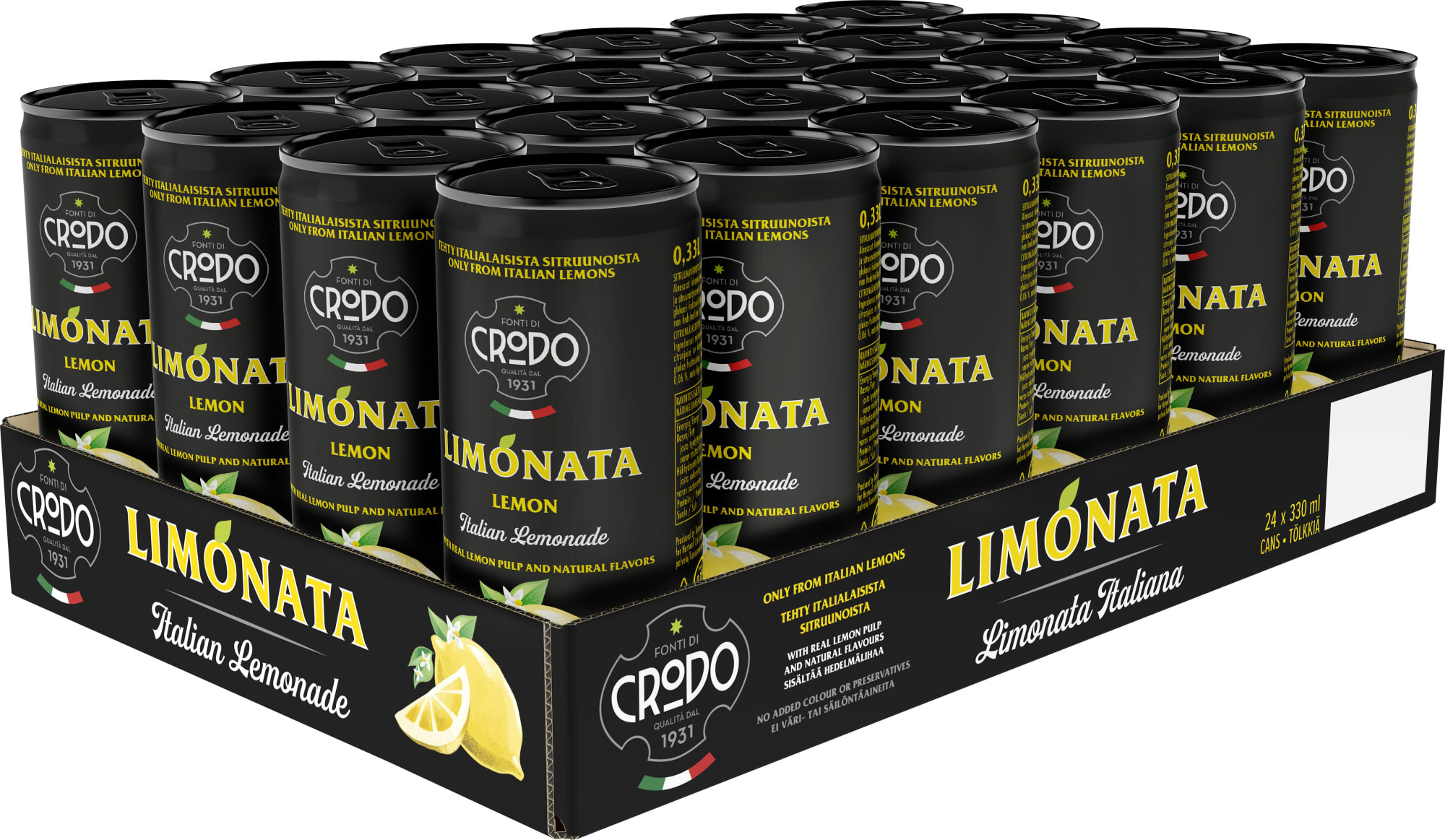 Fonti Di Crodo Limonata Lemon 24x0,33l virvoitusjuoma | Karkkainen.com ...
