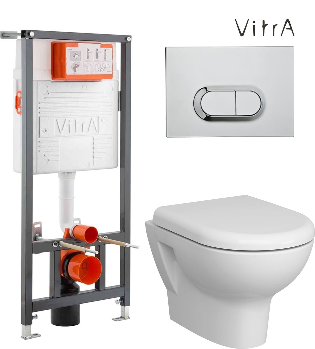 Vitra Zentrum Rim-Ex 4in1 seinä-WC-paketti | Karkkainen.com verkkokauppa