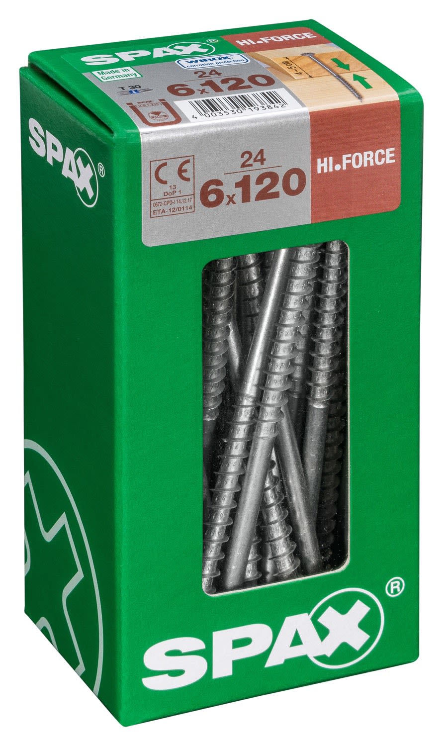 Spax TX 6x120 24kpl leveäkantaruuvi | Karkkainen.com verkkokauppa