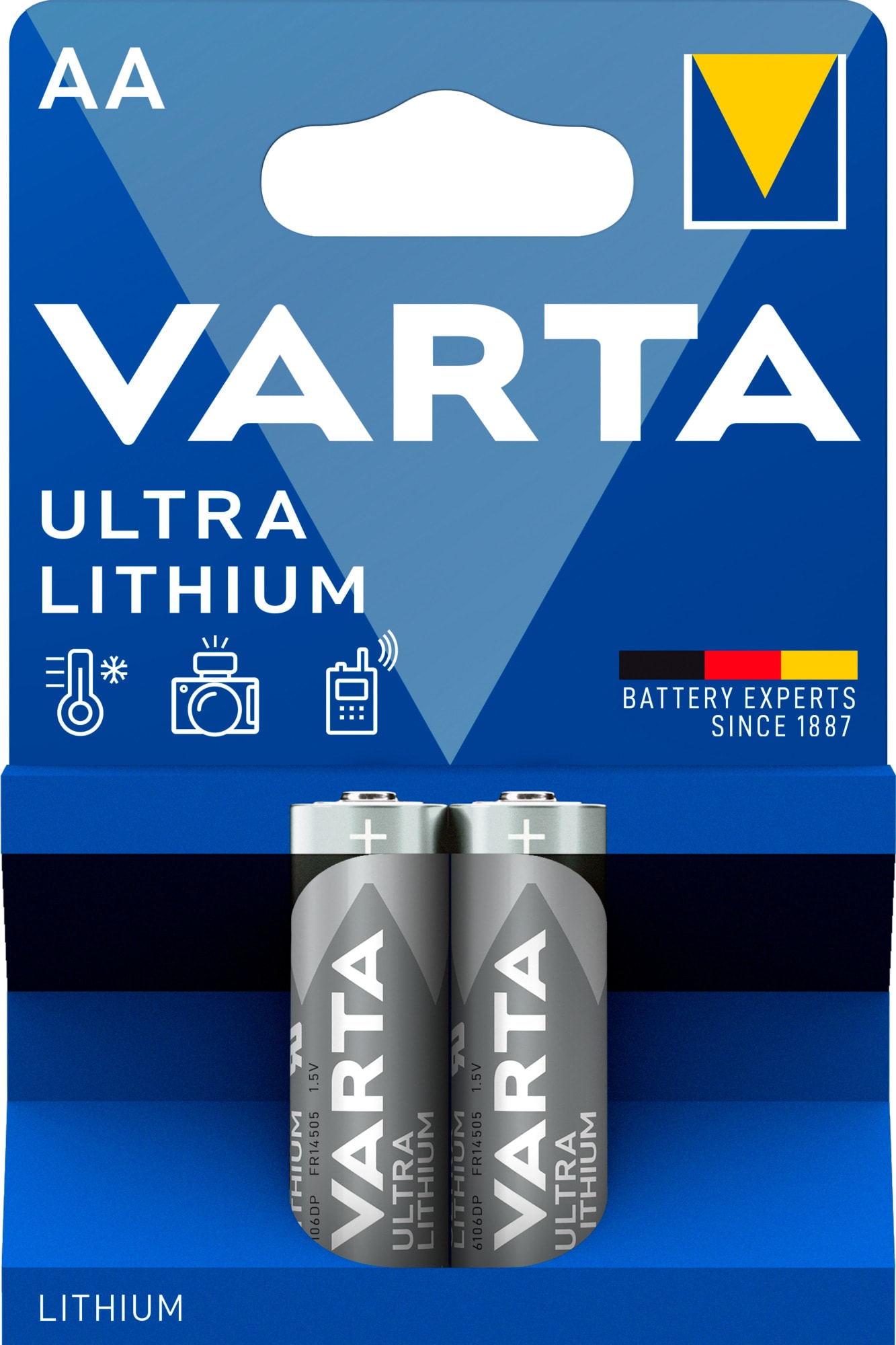 Varta Lithium Ultra AA 2 kpl paristo | Karkkainen.com verkkokauppa