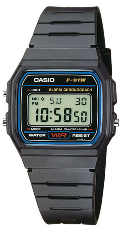 Casio F-91W-1YEG miesten rannekello | Karkkainen.com verkkokauppa