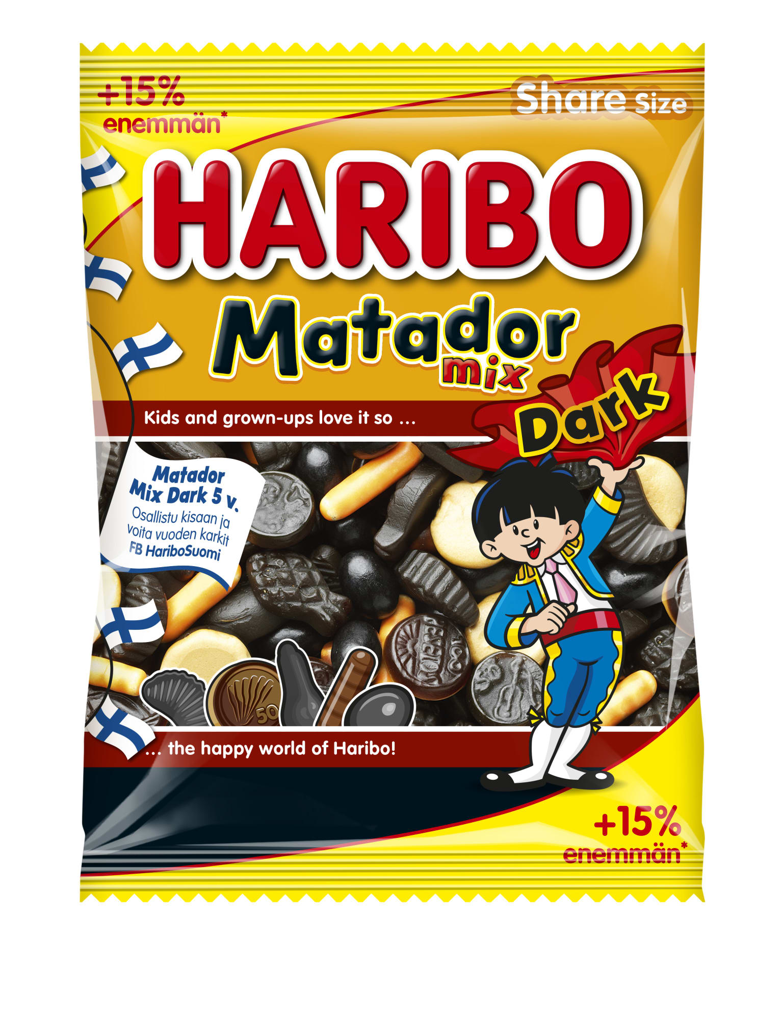 Haribo Matador Mix Dark 310 g karkkipussi | Karkkainen.com verkkokauppa