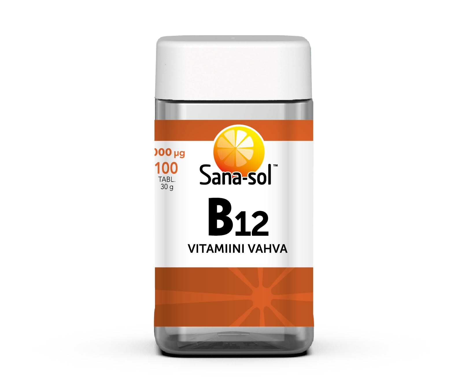 Sana-Sol Vahva B12-vitamiini 100 tabl. ravintolisä | Karkkainen.com ...