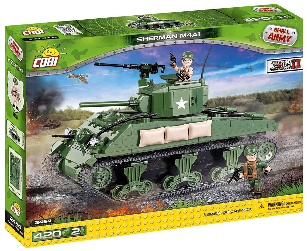Cobi M4A1 Sherman Tank 400-osainen rakennussarja | Karkkainen.com ...