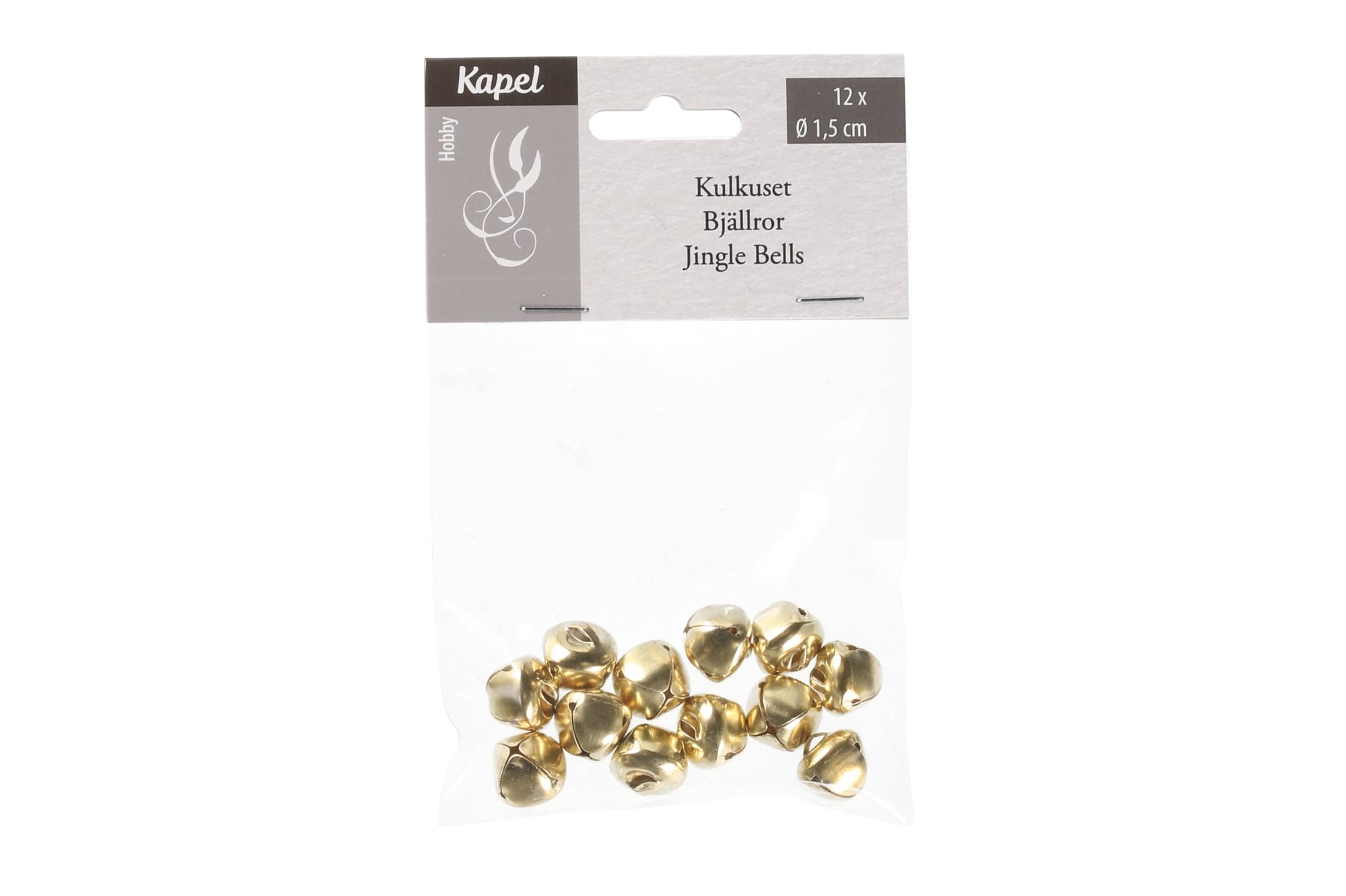 Kapel 1,5cm 12kpl kulkuset lajitelma | Karkkainen.com verkkokauppa