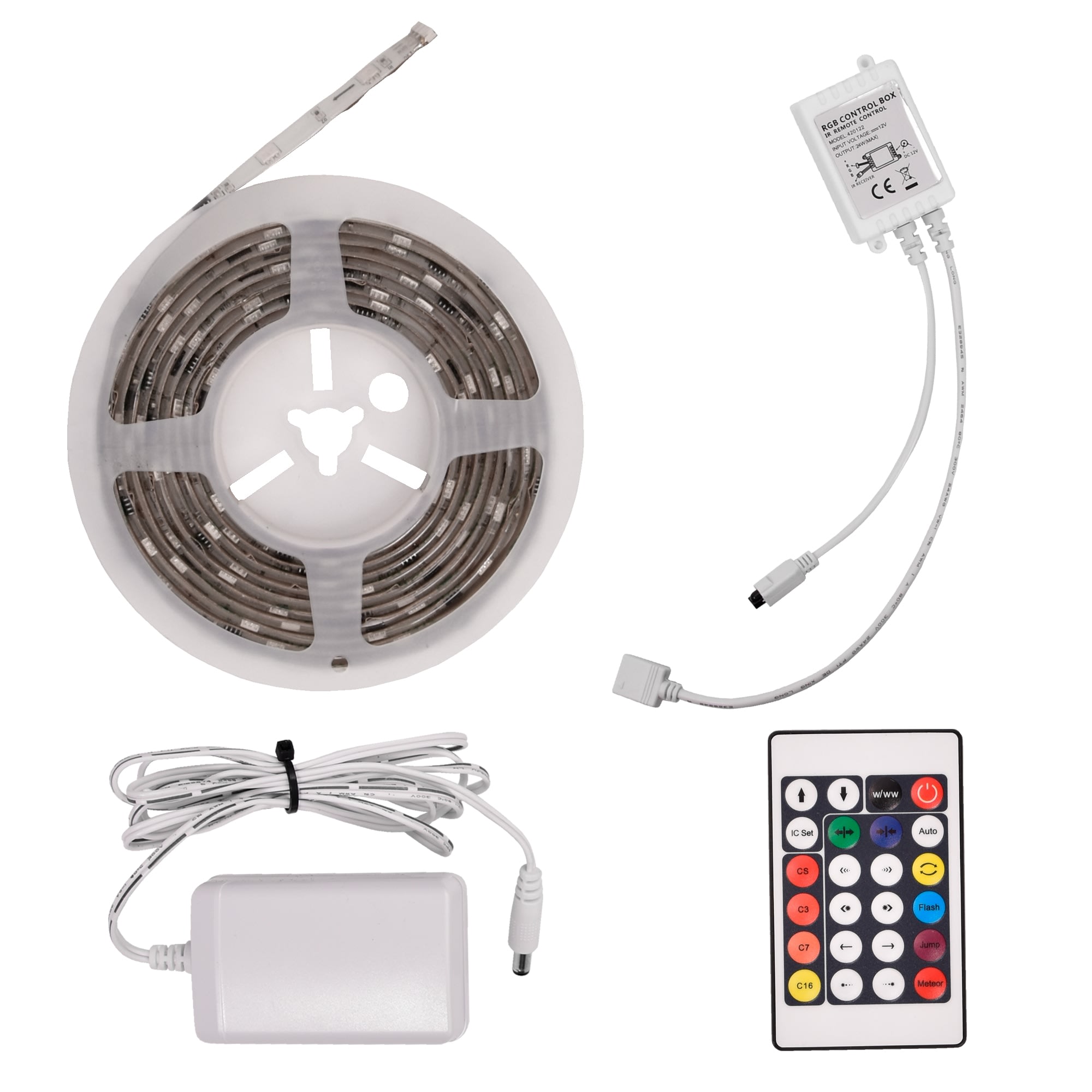 Hehq 3m 15W RGB led nauha kaukosäätimellä | Karkkainen.com verkkokauppa