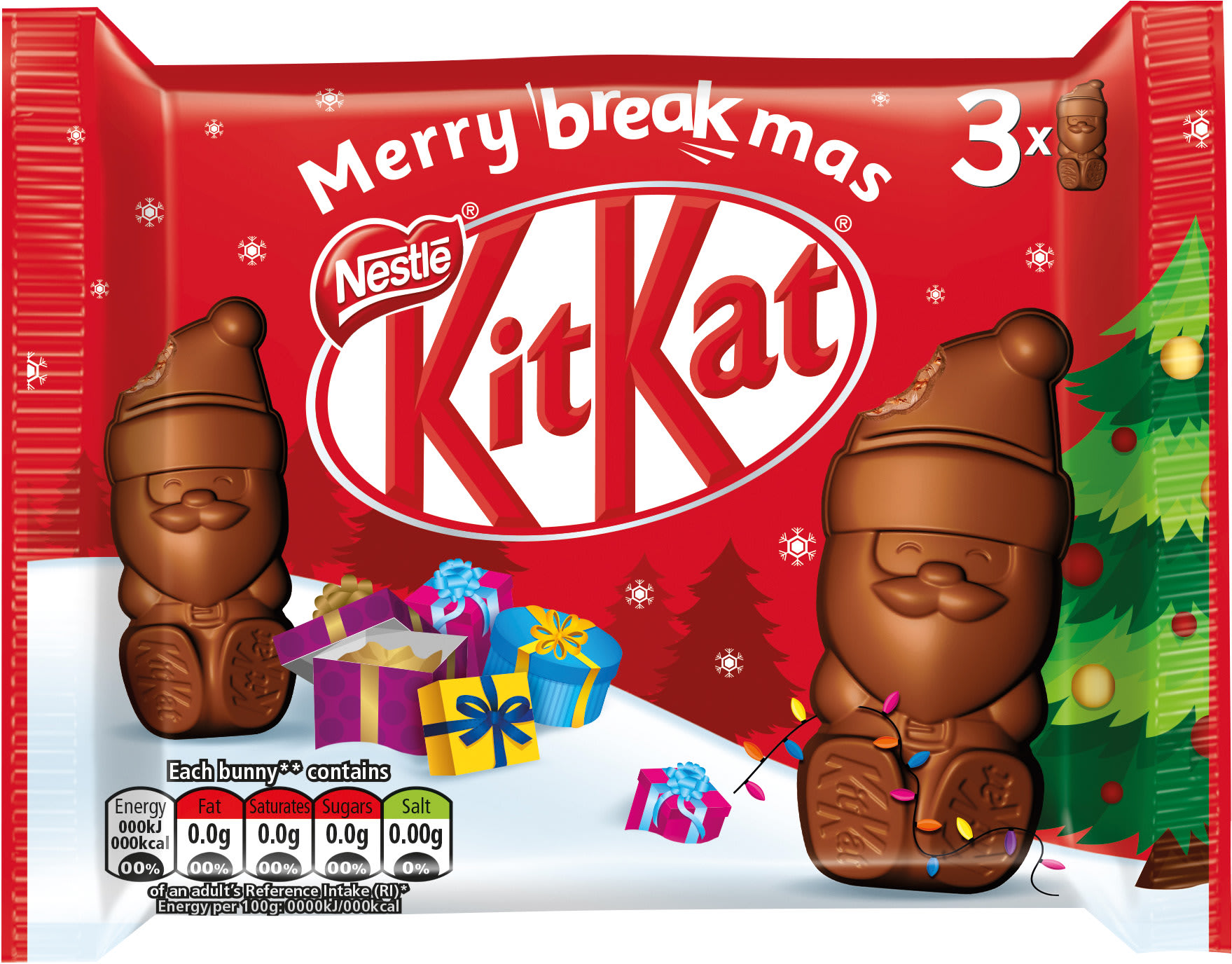 Kit Kat Santa 87 g multipack | Karkkainen.com verkkokauppa
