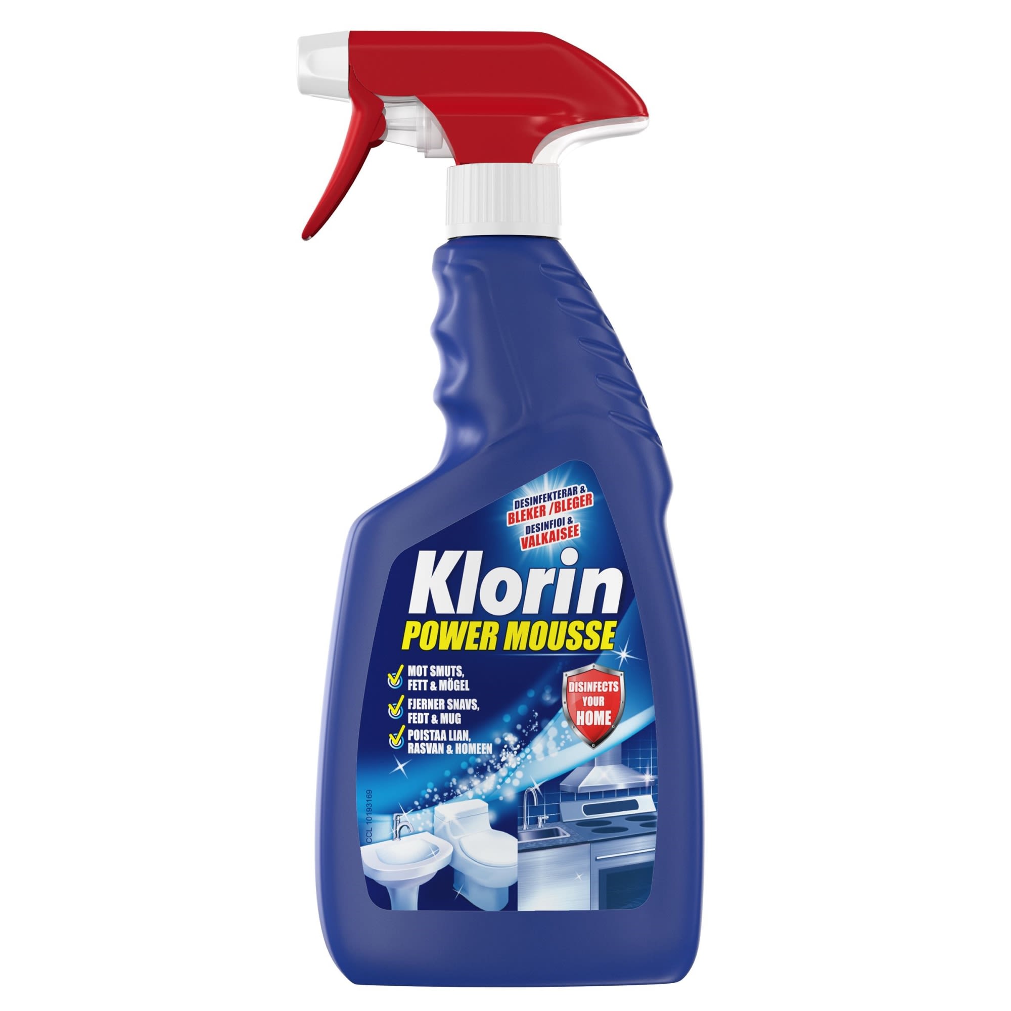 Klorin Power Mousse 500 ml puhdistus- ja desinfiointiaine | Karkkainen ...